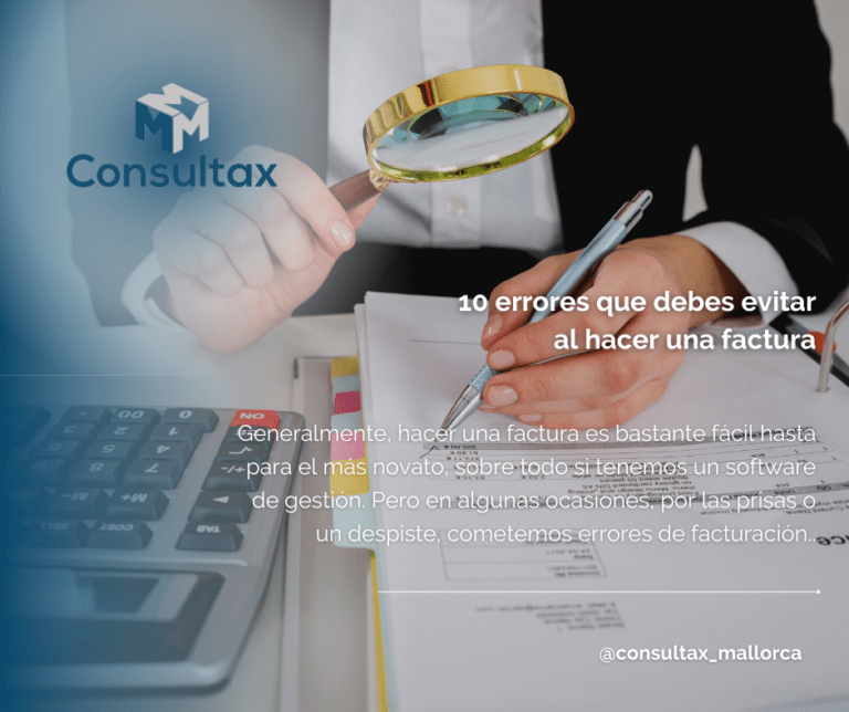 10 errores que debes evitar al hacer una factura - Consultax